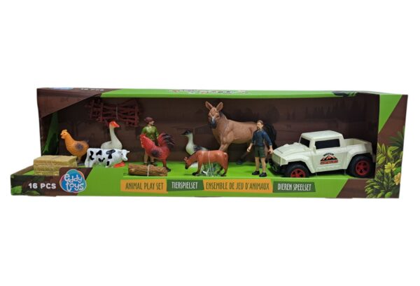 Eddy Toys mängukomplekt 16 osa Farmi loomad | Poolehinnaga.ee e-pood